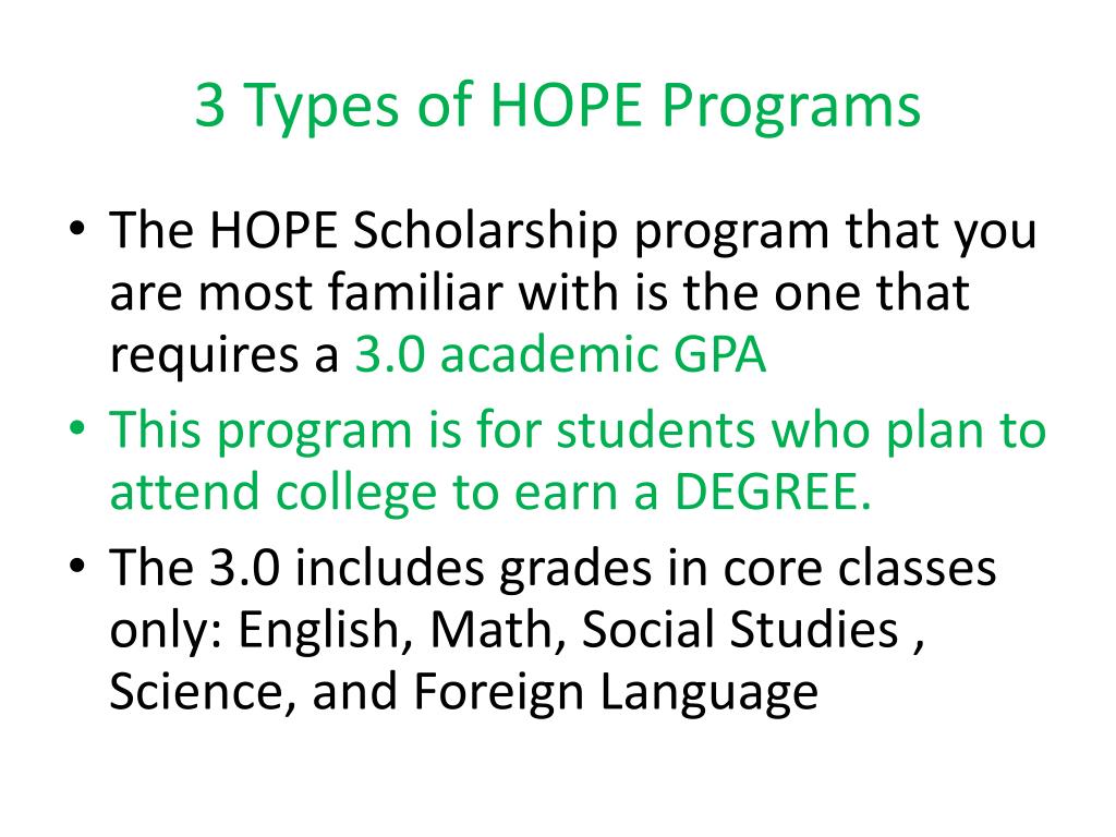 PPT - The Financial Aid Process and HOPE updates PowerPoint ...