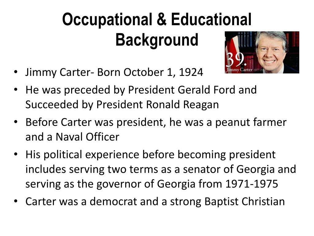 PPT - Jimmy Carter (D) 39 th President of the USA 1977-1981 PowerPoint ...
