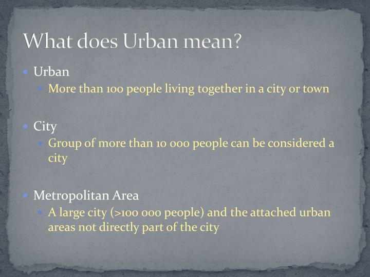 PPT - Urban Settlement PowerPoint Presentation - ID:1650434