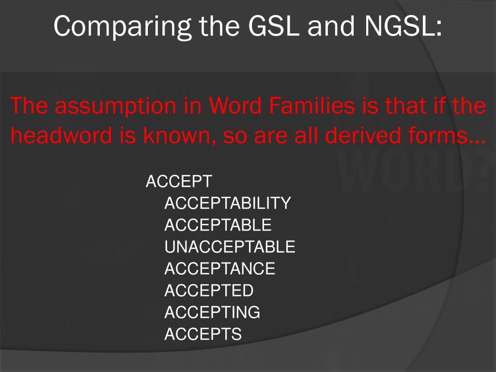 PPT - The New General Service List: Celebrating 60 years of Vocabulary ...