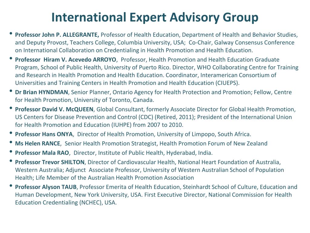 PPT - Professor Margaret Barry World Health Organization Collaboration ...