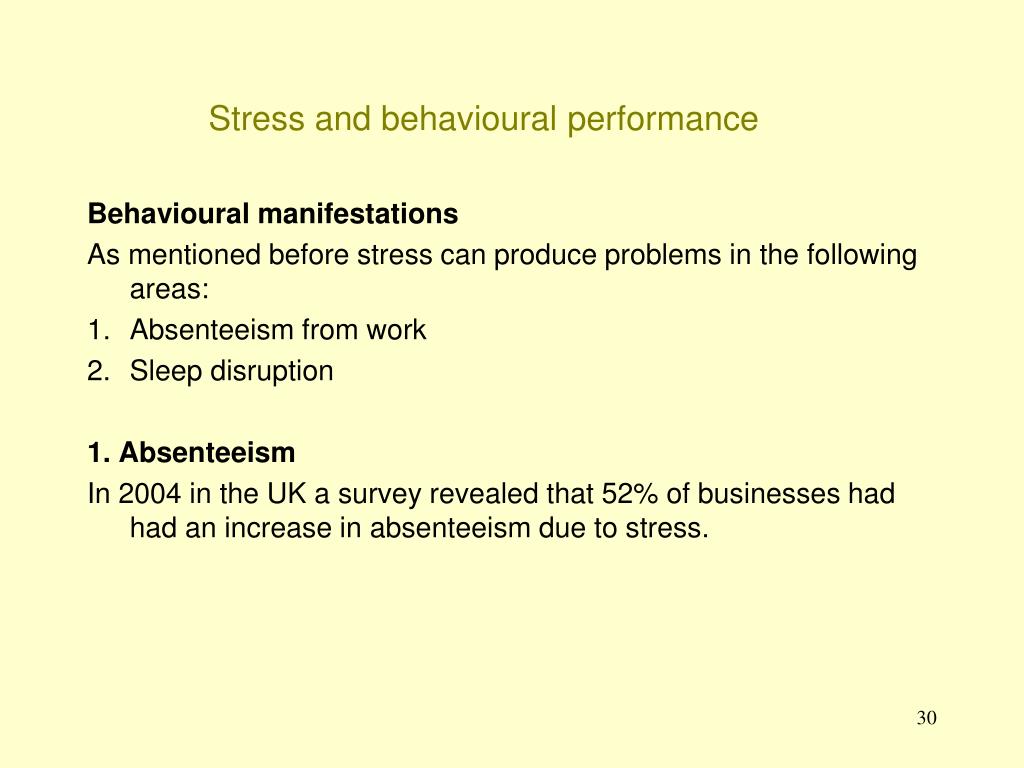 PPT - Stress: the brain, body and performance PS3002: Brain & Cognition ...