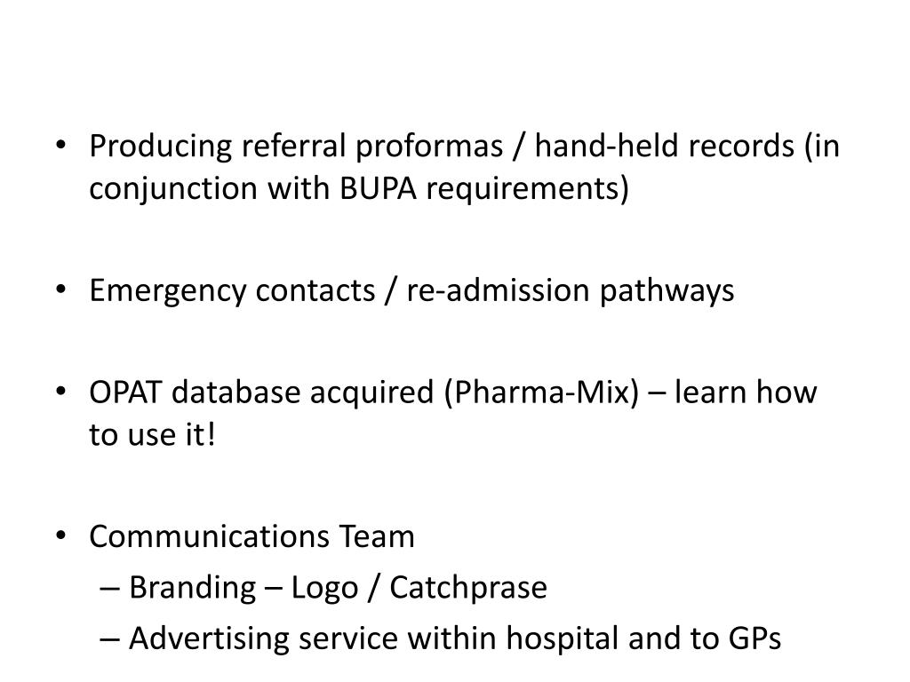 PPT - The OPAT experience in Leicester Amandip Sahota PowerPoint ...