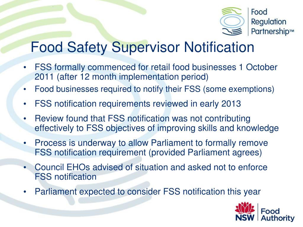 PPT - Food Regulation Partnership Driving food safety culture in the ...