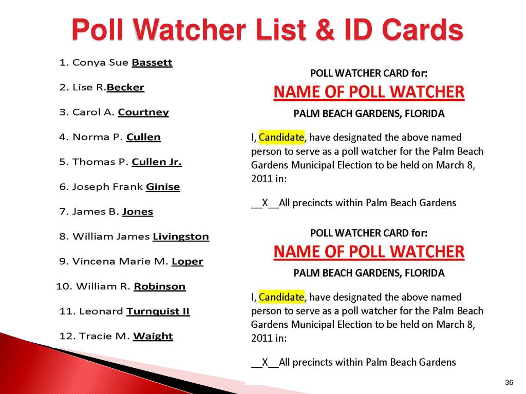 PPT - ELECTION BASICS Florida Association of City Clerks 2013 Fall ...