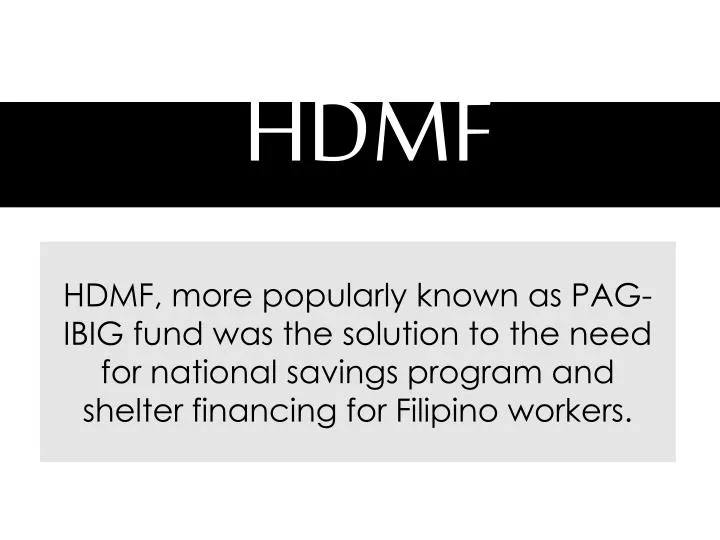 PPT - HDMF PowerPoint Presentation, free download - ID:1650966