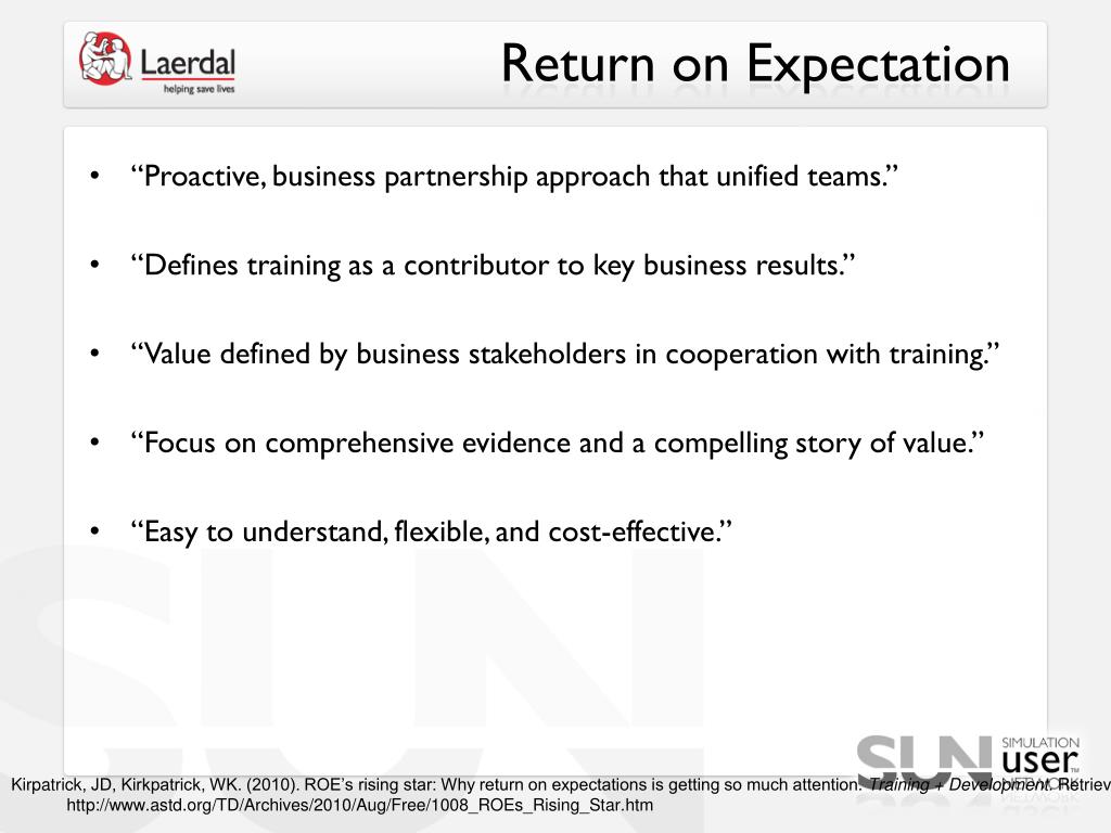 PPT - The ABC’s of ROI (Return on Investment) John Gillespie Laerdal ...