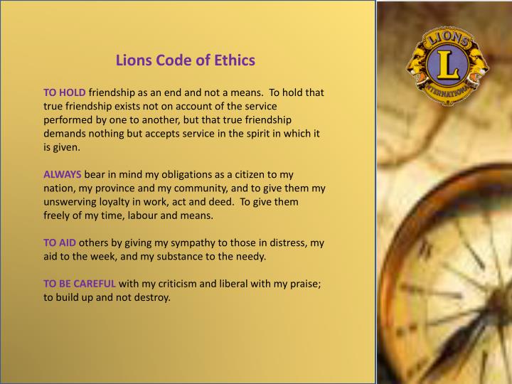 PPT - LIONS ORIENTATION PowerPoint Presentation - ID:1651106