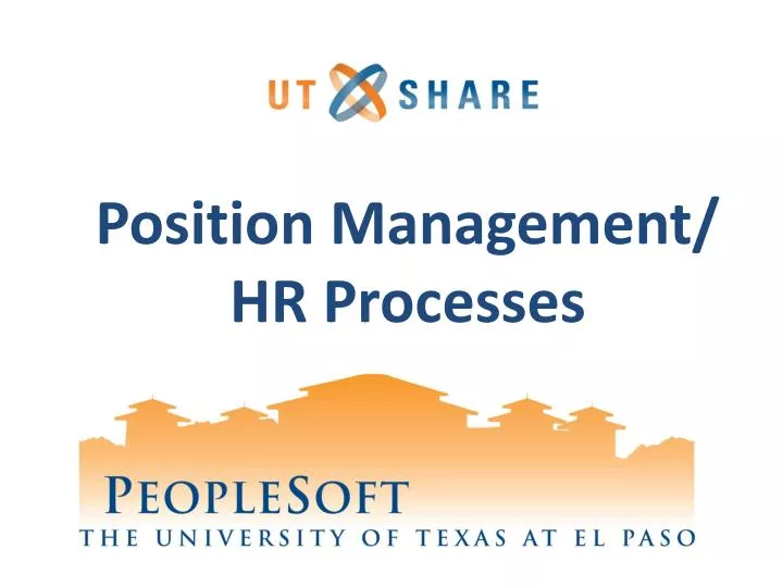 PPT - Position Management/ HR Processes PowerPoint Presentation, free ...