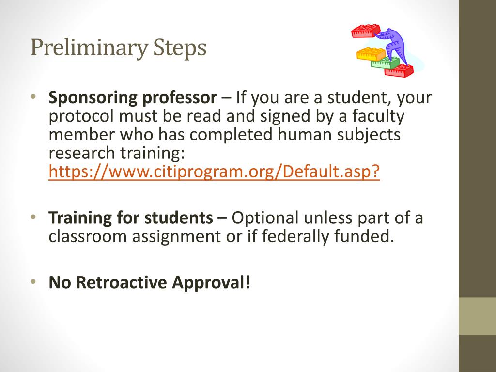 PPT - The Human Subjects Institutional Review Board Workshop PowerPoint ...