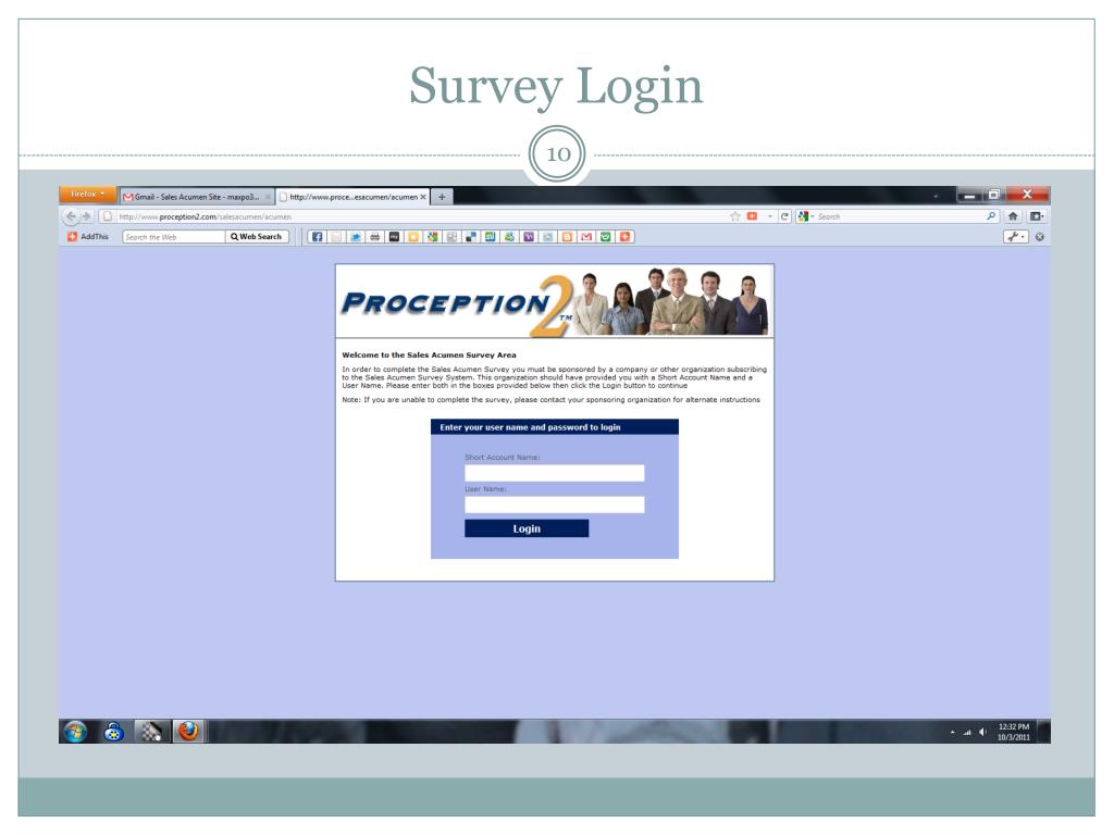 PPT - Sales Acumen Survey PowerPoint Presentation, free download - ID ...