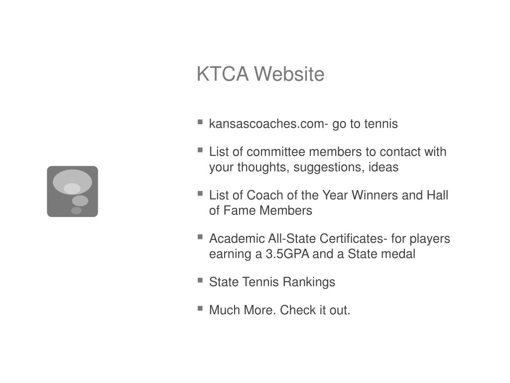 PPT - Kansas Tennis Coaches Association PowerPoint Presentation, free ...