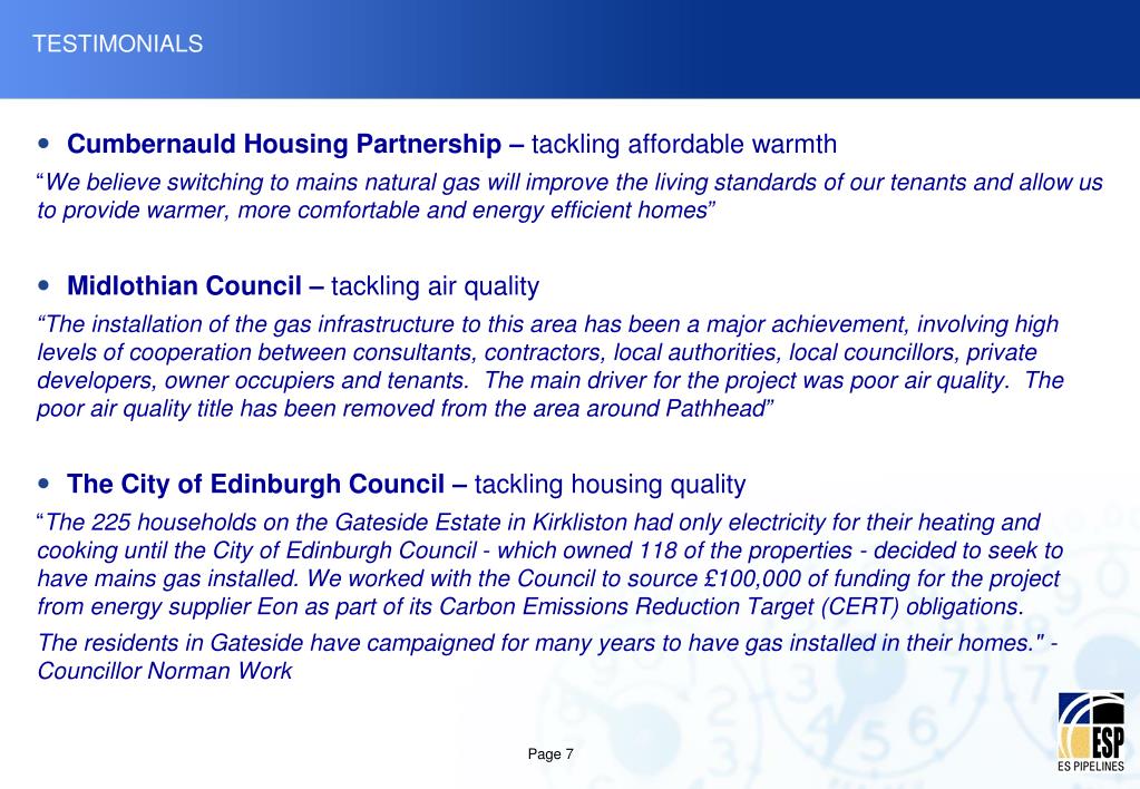 PPT - ES PIPELINES LIMITED Social Housing Energy Forum – How can ES ...