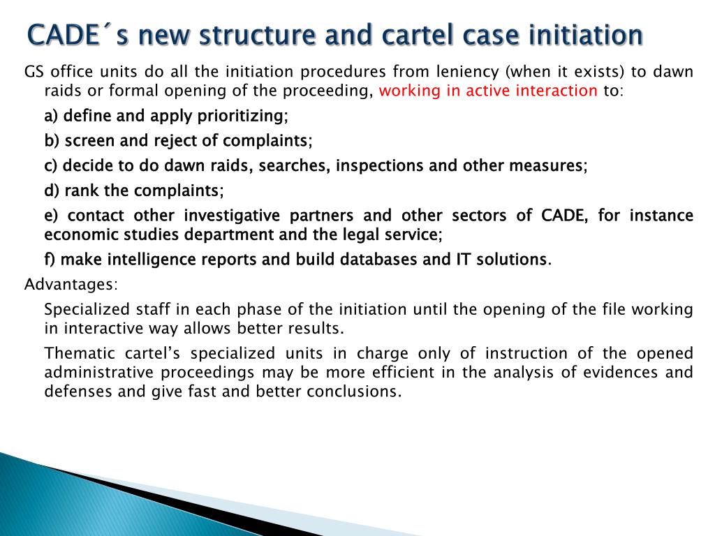 PPT - Cartel Workshop – Panama 2012 Cartel Case Initiation Diogo ...