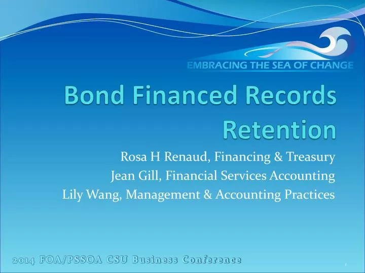 PPT - Bond Financed Records Retention PowerPoint Presentation, free ...