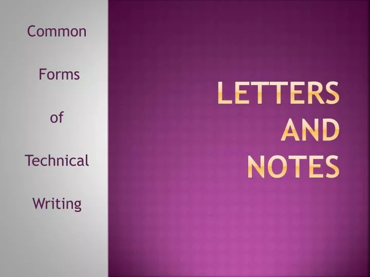 PPT - Letters and Notes PowerPoint Presentation, free download - ID:1652181