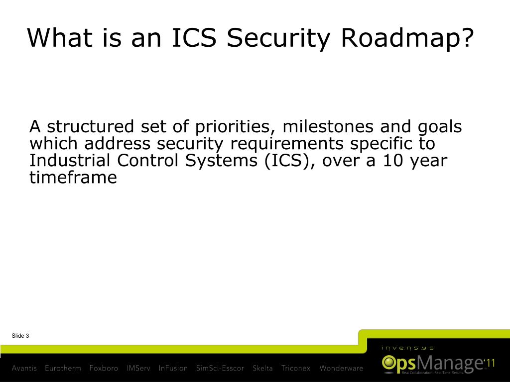 PPT - Roadmaps to Securing Industrial Control Systems Chemical Industry ...