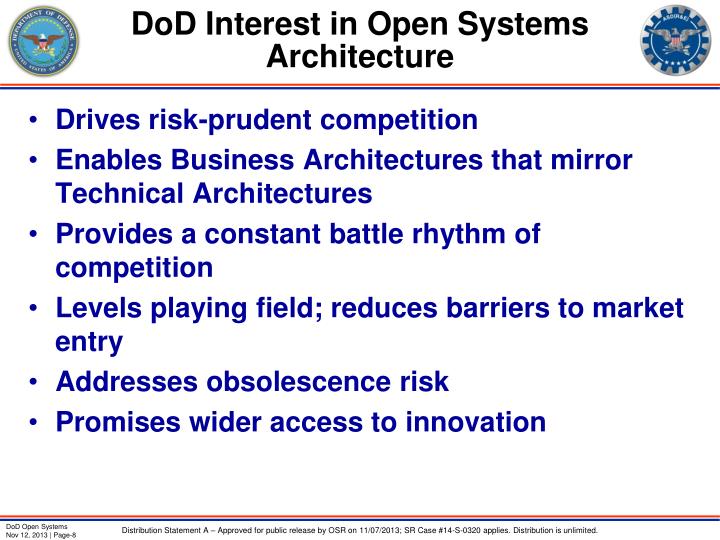 PPT - Open Systems Architecture in DoD Acquisition: Opportunities and ...