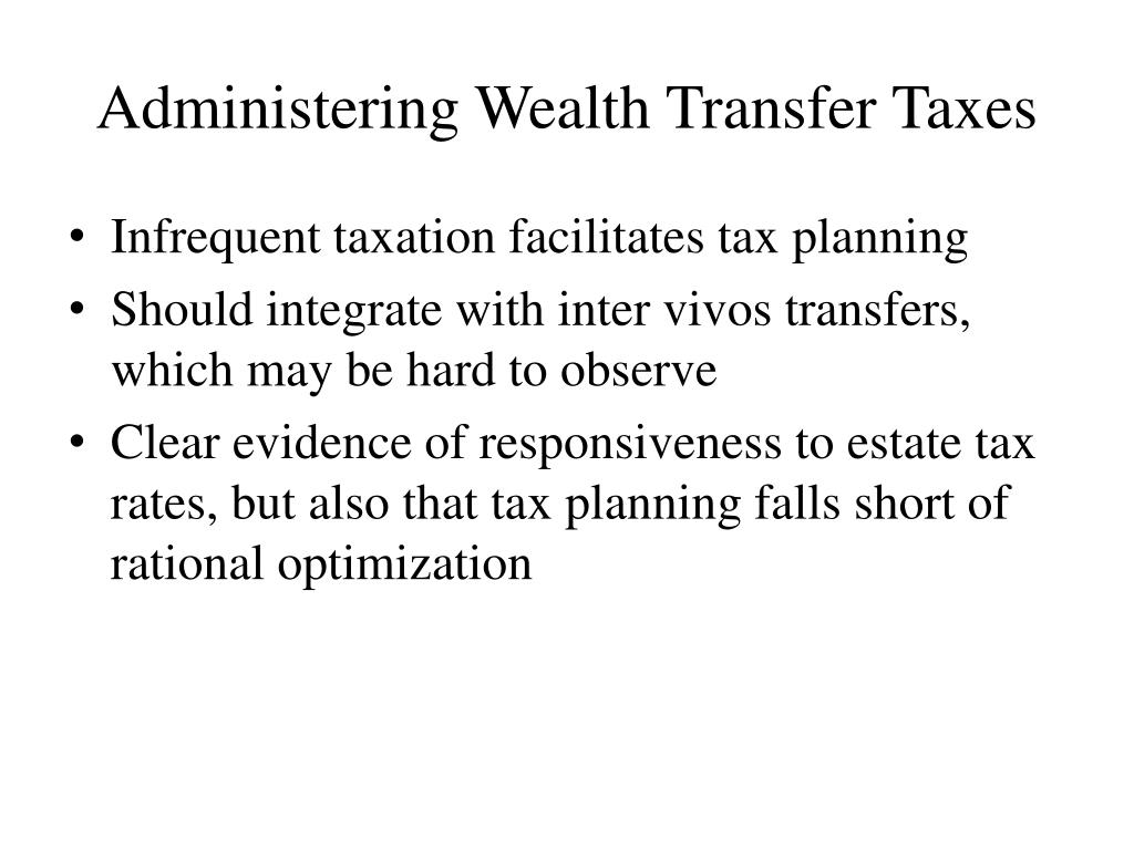 PPT - Capital Income Taxation, Corporate Taxation, Wealth Transfer ...