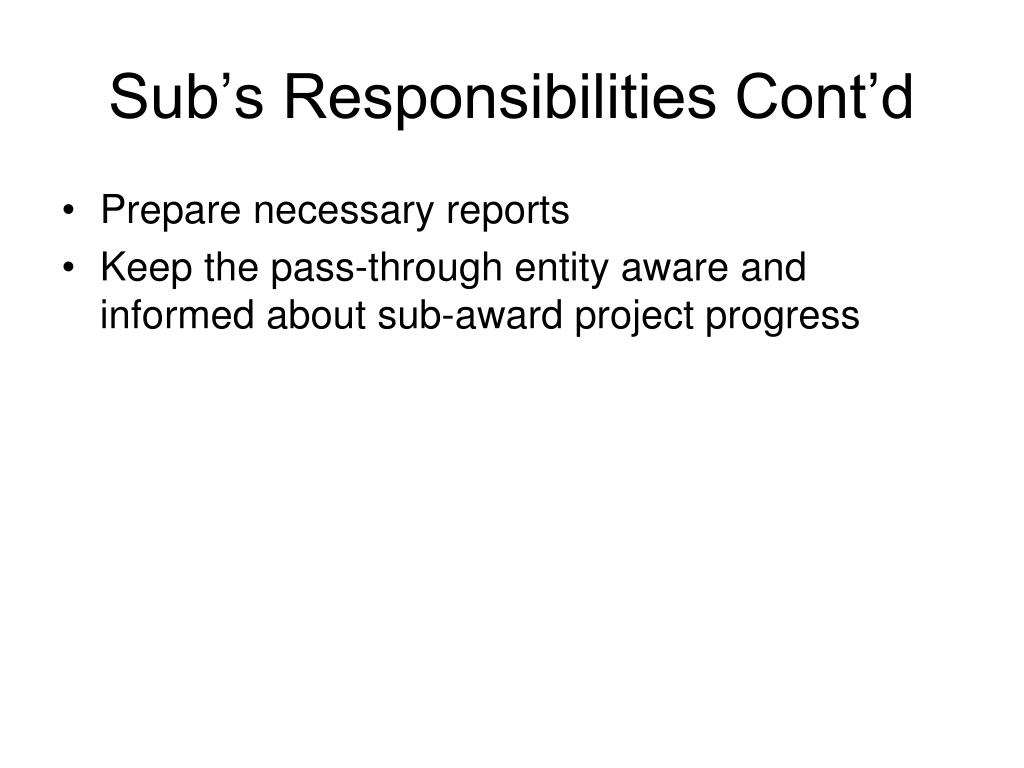 PPT - Sub-Award Risk Management: Pre-&-Post Award PowerPoint ...