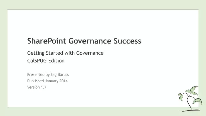PPT - SharePoint Governance Success PowerPoint Presentation, free ...