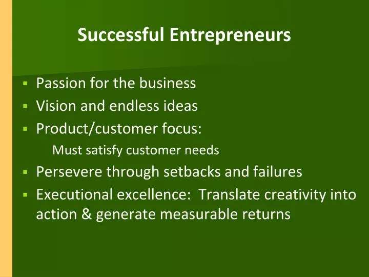 Ppt Successful Entrepreneurs Powerpoint Presentation Free Download