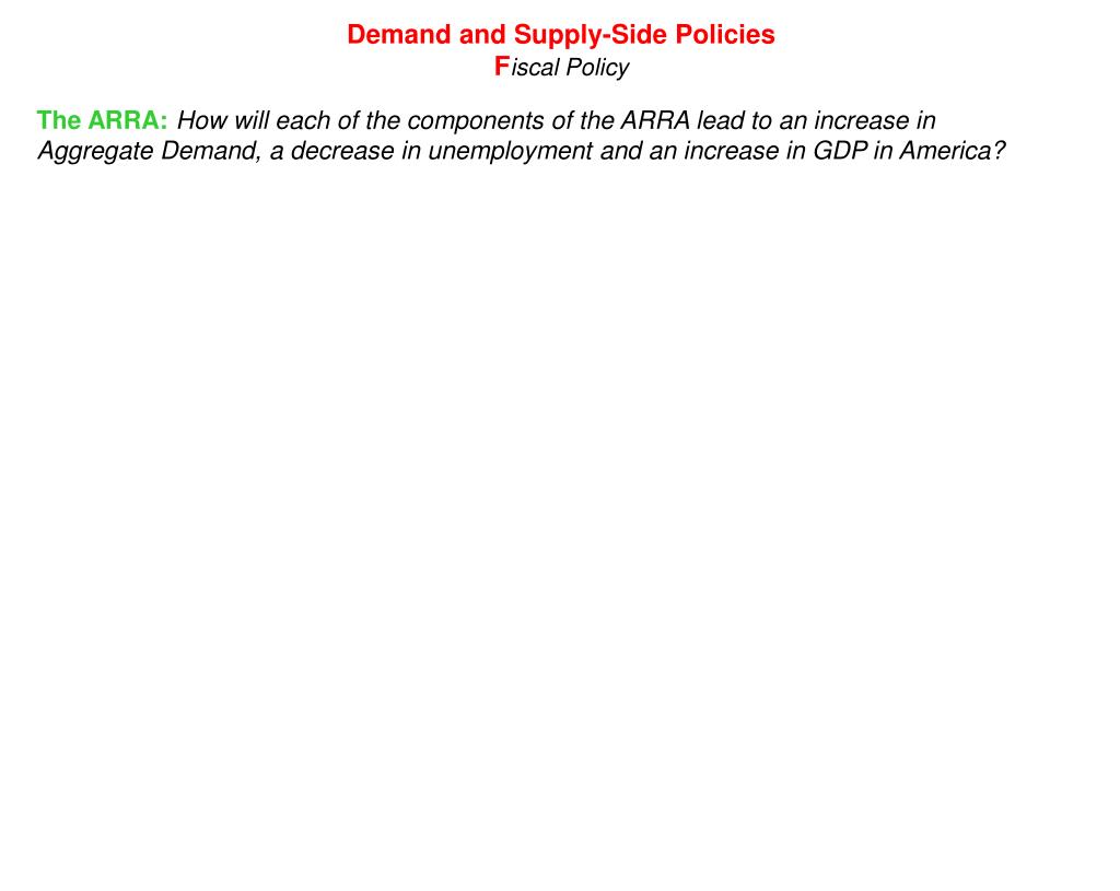 PPT - 3.4 Demand-side and supply-side policies Sh ifts in the AD curve ...