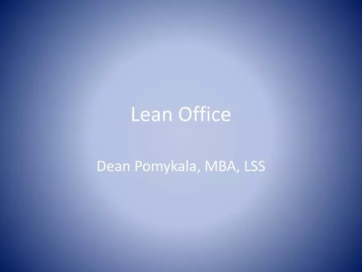 PPT - Lean Office PowerPoint Presentation, free download - ID:1653918
