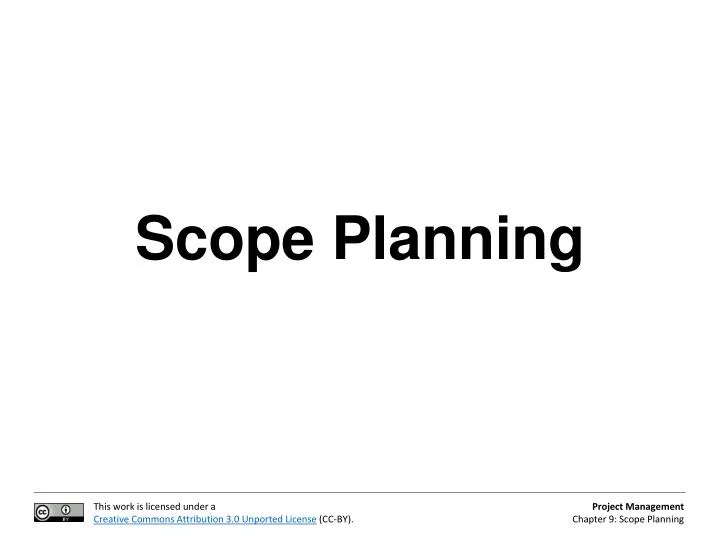 PPT - Scope Planning PowerPoint Presentation, free download - ID:1654088
