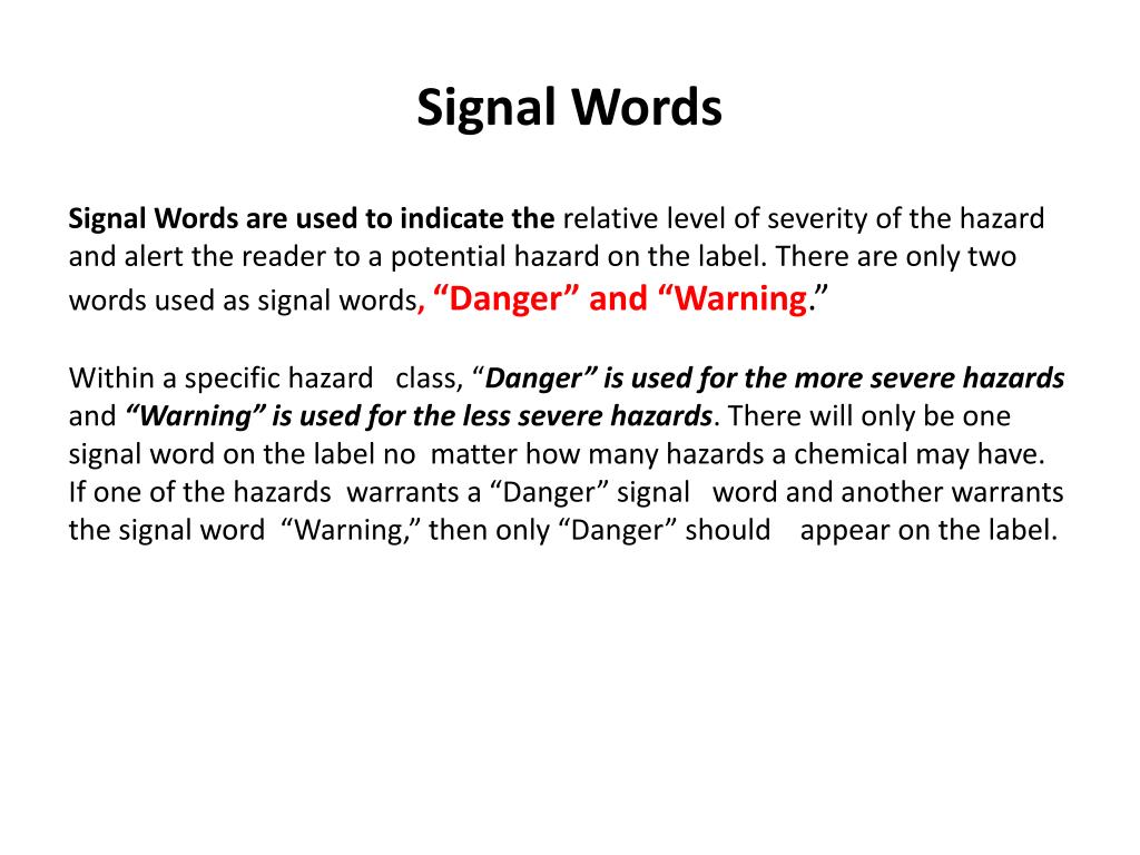PPT - New Supplement to Hazard Communication Training the Globally ...