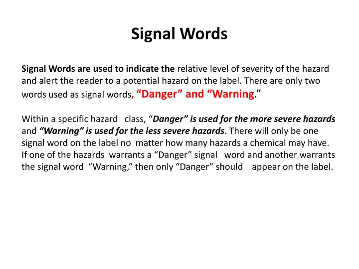 PPT - New Supplement to Hazard Communication Training the Globally ...