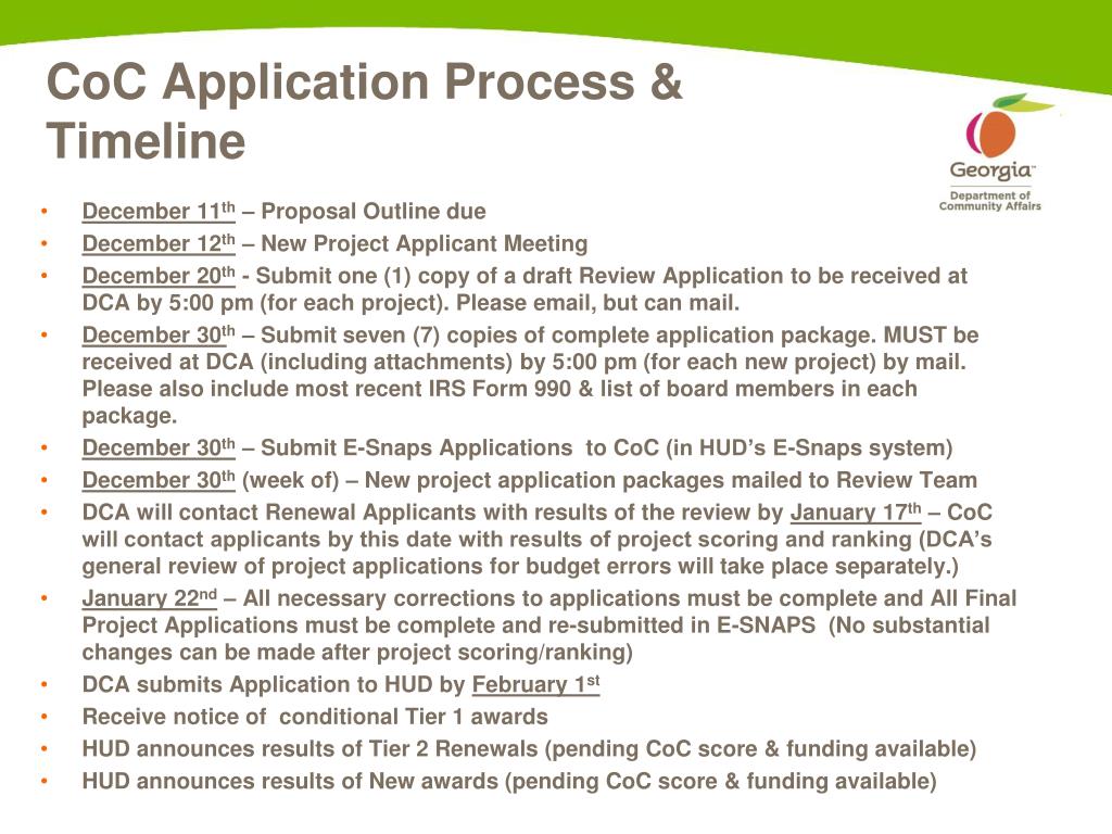 PPT - Georgia Balance of State CoC (GA-501) New Project Applicant ...