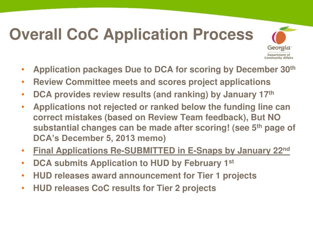 PPT - Georgia Balance of State CoC (GA-501) New Project Applicant ...