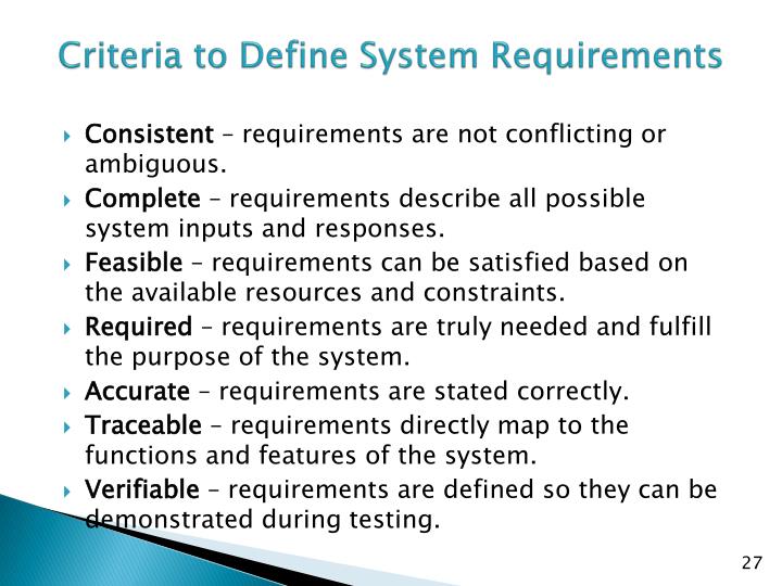 PPT - System Analysis Overview approaches, phases and requirements ...