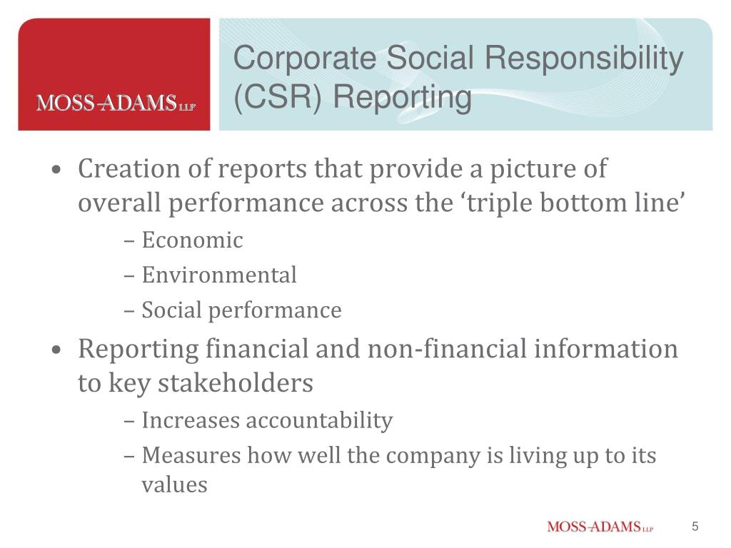 PPT - Sustainability Reporting and Corporate Social Responsibility ...