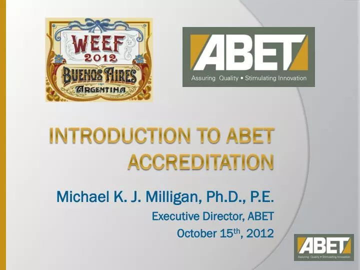 PPT - Introduction to ABET Accreditation PowerPoint Presentation, free ...