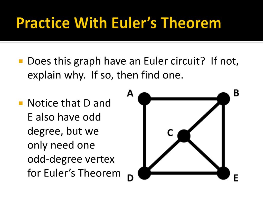 PPT - Section 1.2: Finding Euler Circuits PowerPoint Presentation, free ... PPT - Section 1.2: Finding Euler Circuits PowerPoint Presentation, free ...