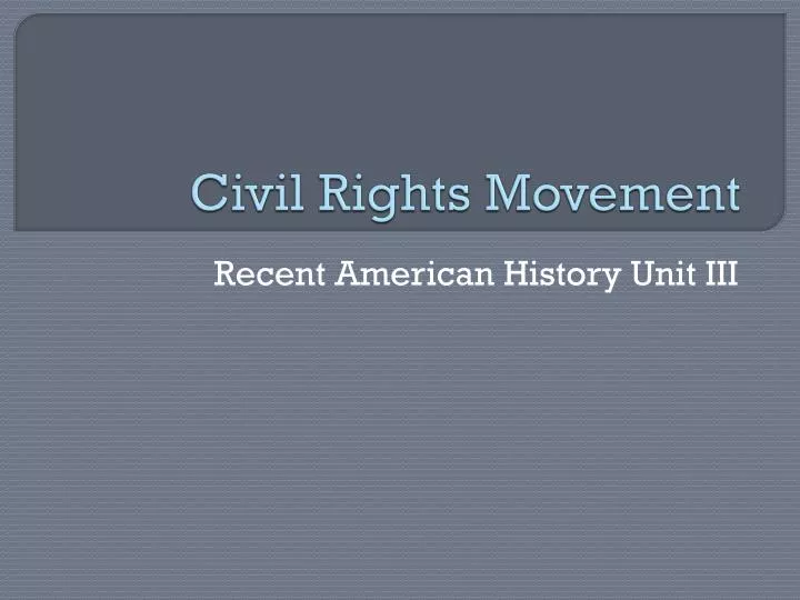 PPT - Civil Rights Movement PowerPoint Presentation, free download - ID ...
