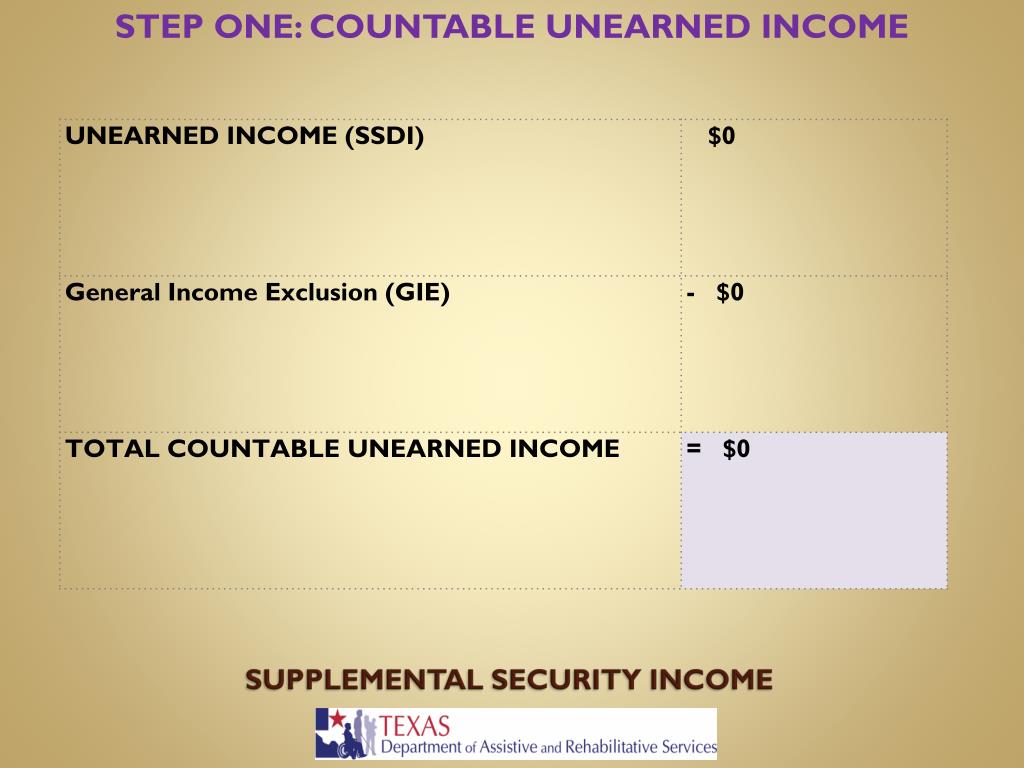 PPT - BENEFITS AND WORK INCENTIVES Supplemental Security Income and ...