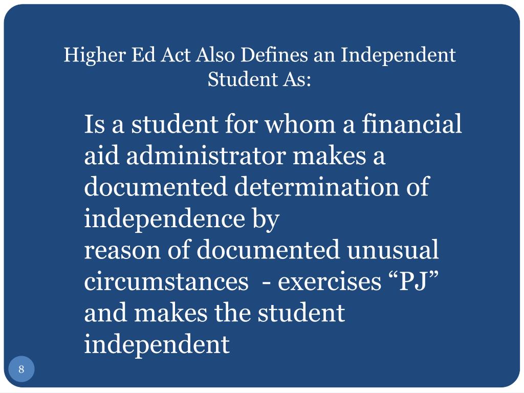 PPT - Use Of Professional Judgment By Financial Aid Officers for ...