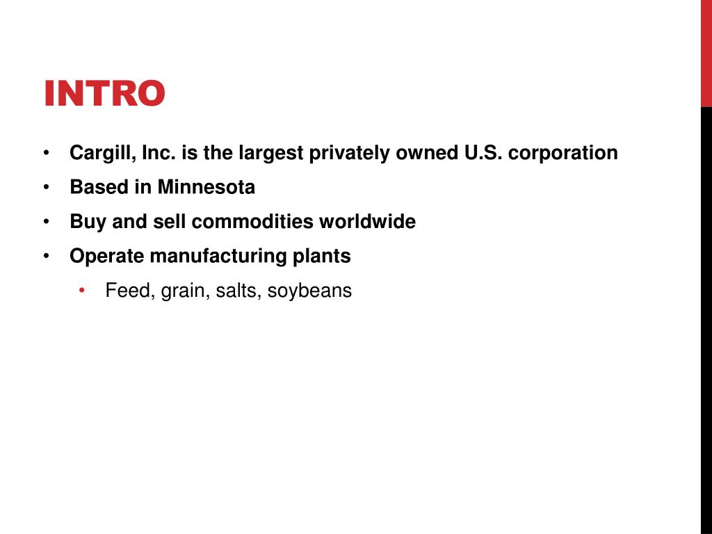 PPT - Harvest of Profits: The world Empire of Cargill, Inc. PowerPoint ...