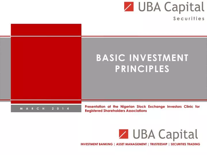 PPT - BASIC INVESTMENT PRINCIPLES PowerPoint Presentation, free ...
