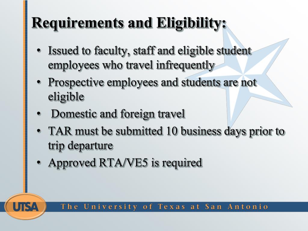 PPT - Travel Advance Request Process (TAR ) Disbursements & Travel ...