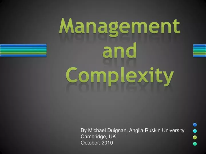 PPT - Management and Complexity PowerPoint Presentation, free download ...