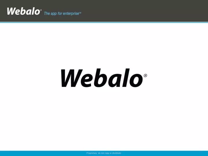 PPT - Webalo Vision PowerPoint Presentation, free download - ID:1657446