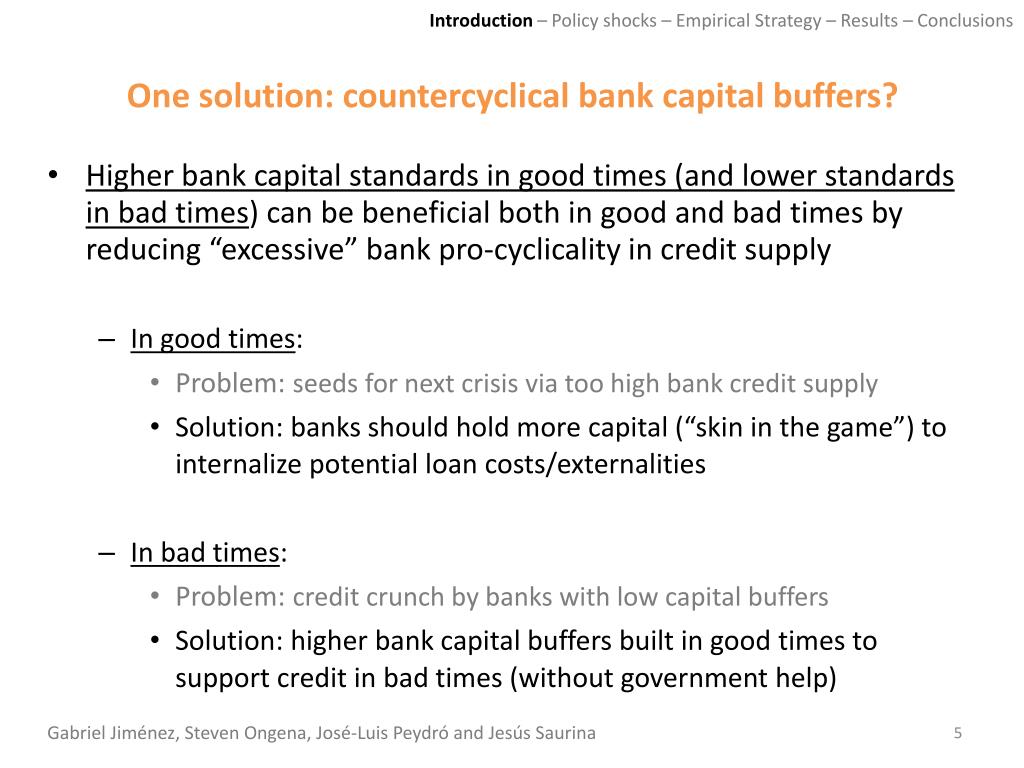 PPT - Managing Credit Cycles with Bank Capital Buffers PowerPoint ...