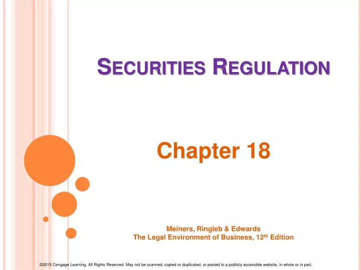 PPT - Securities Regulation PowerPoint Presentation, free download - ID ...