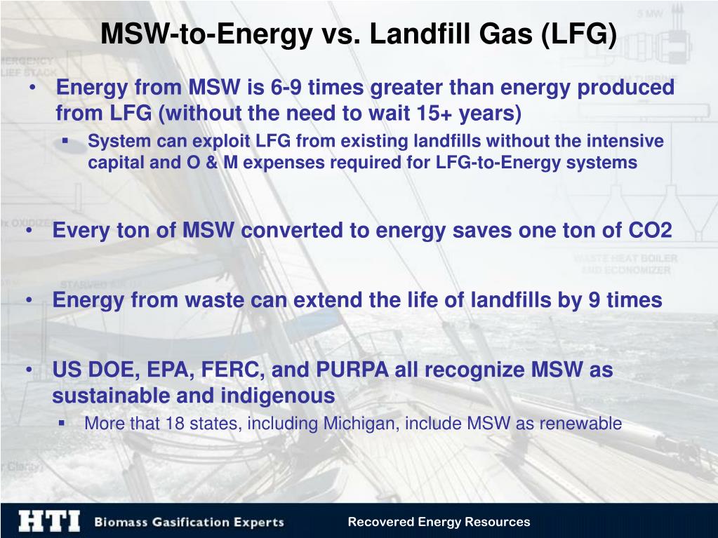 PPT - Michigan’s Waste to Energy Opportunity Presented to: Michigan ...