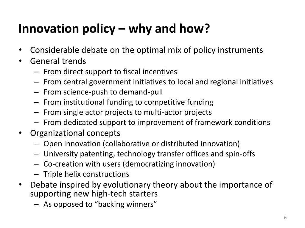 PPT - Innovation Policy in the era of sustainability PowerPoint ...
