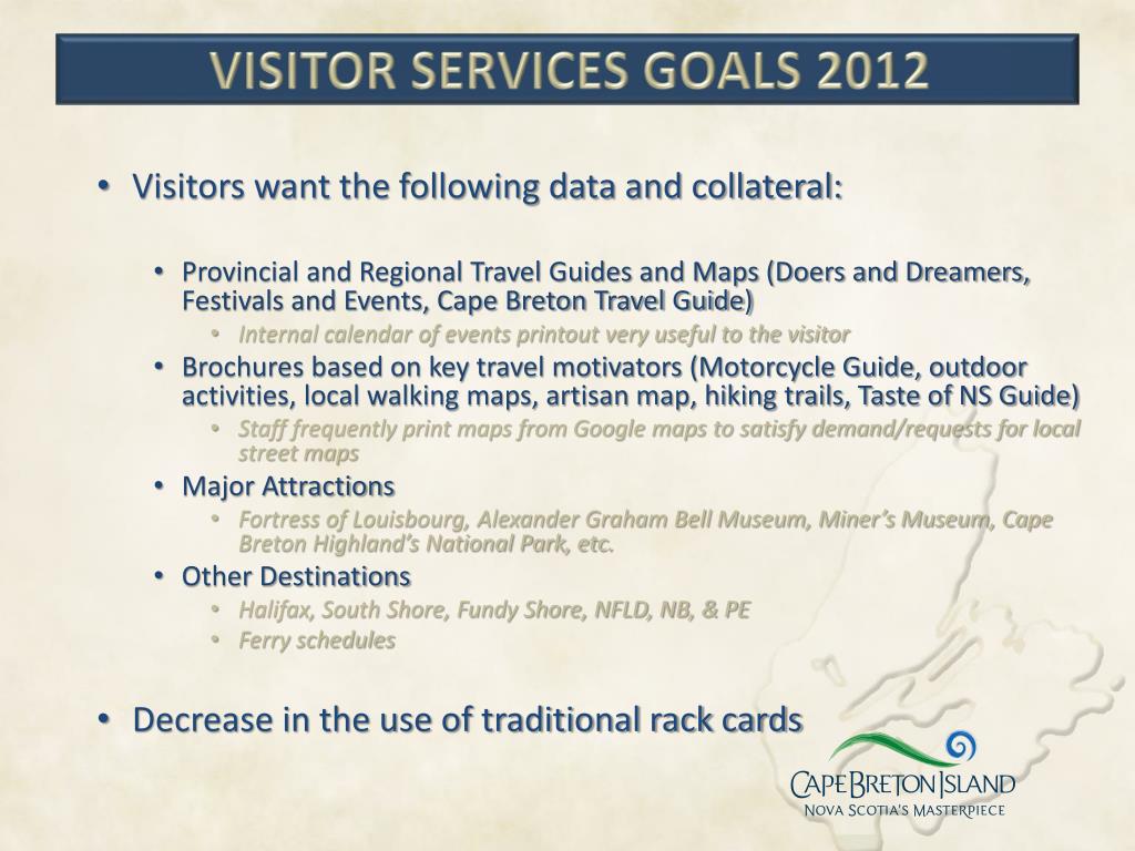 PPT - DESTINATION CAPE BRETON ASSOCIATION 2012 RECAP 2013 MARKETING ...